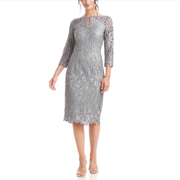 JS Collections | Dresses | Js Collection Fatima Cocktail Dress In Steel ...
